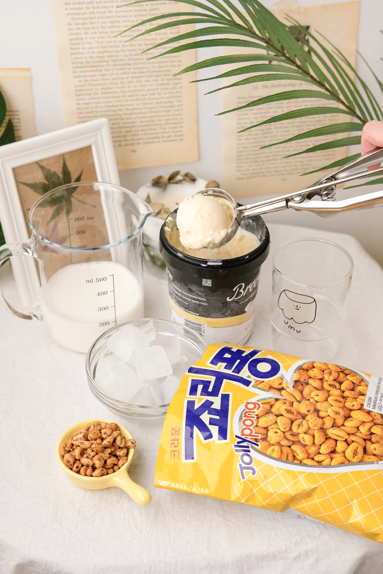 [Recipe] KOREAN SNACK JOLLY PONG LATTE/ PONG CRUSH | ANAKJAJAN.COM