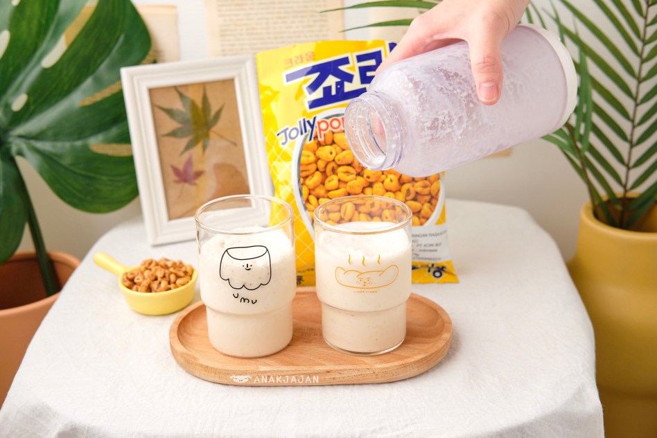 [Recipe] KOREAN SNACK JOLLY PONG LATTE/ PONG CRUSH | ANAKJAJAN.COM